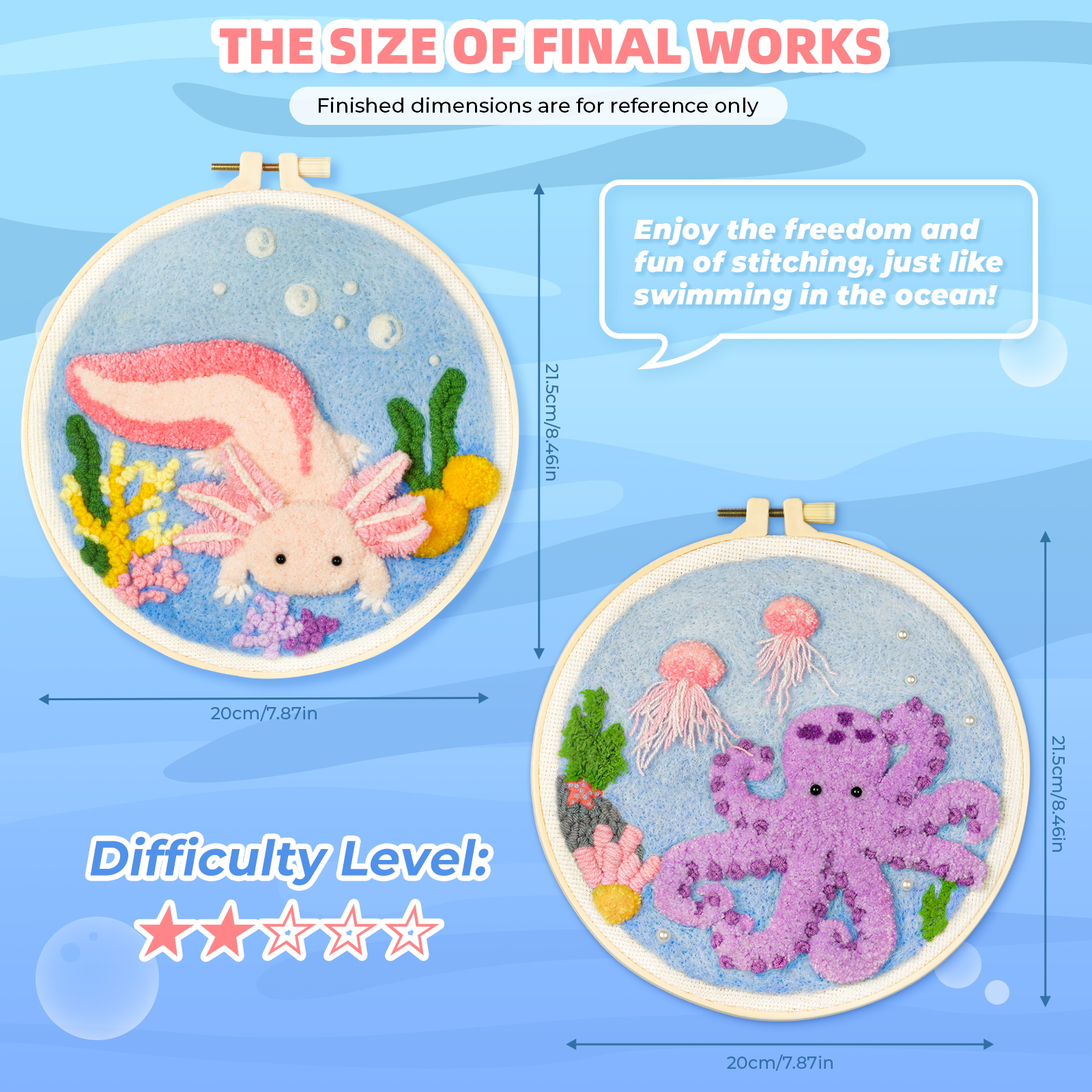 Punch Needle Kit| Ocean Series – Ludotek